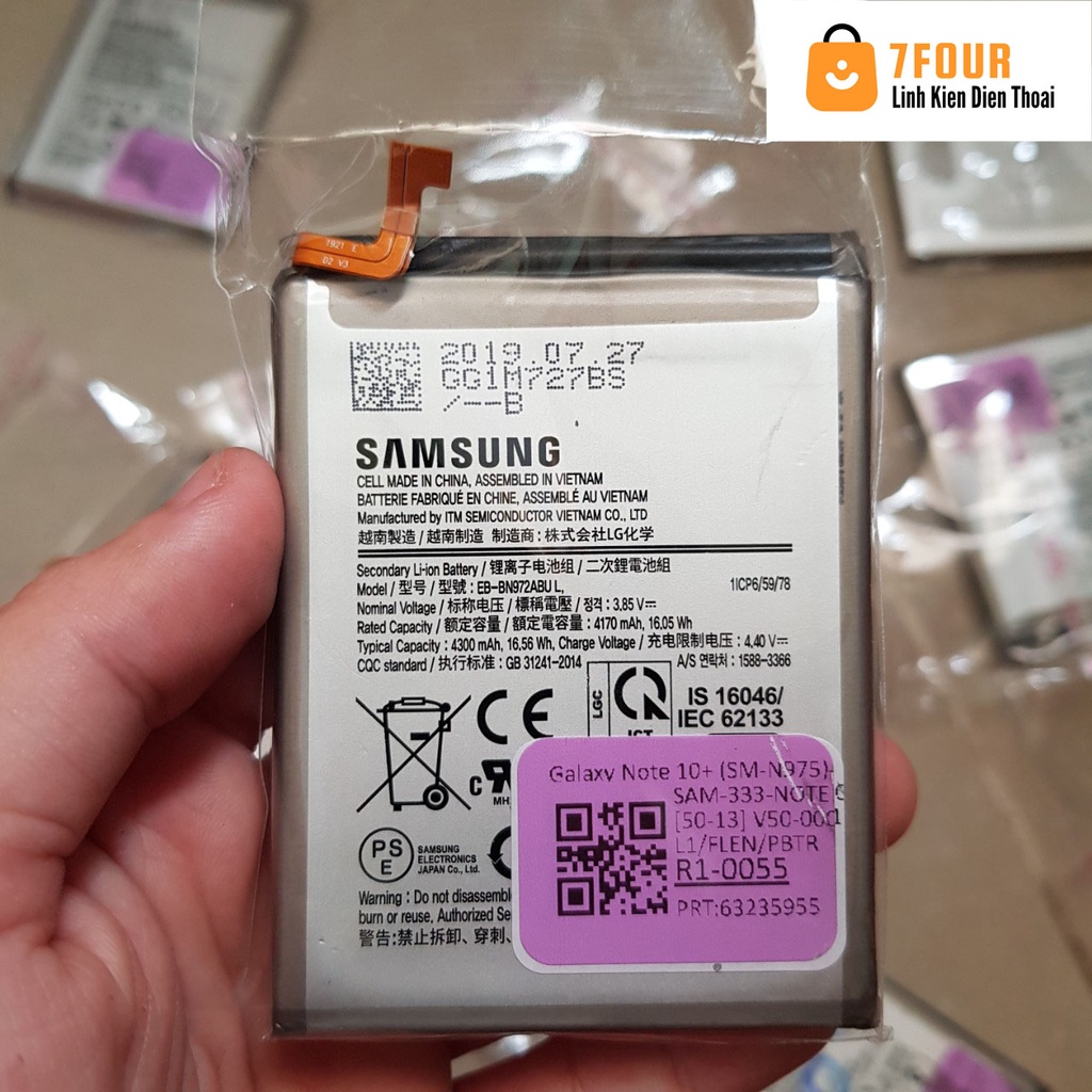 Pin Samsung Note 10/ Note 10 plus zin tháo máy - 7Four | Shopee Việt Nam