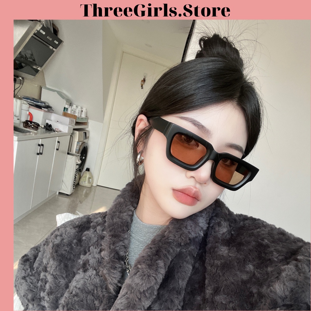 Kính mát gọng vuông nam nữ tavat, mắt kính râm đi biển thời trang, gọng ...