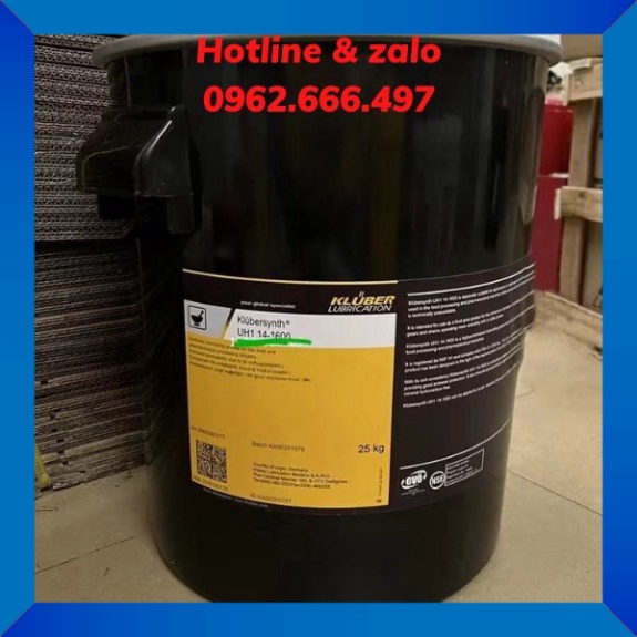 [CHÍNH HÃNG] Mỡ Kluber UH1 14-1600 loại 25kg | Shopee Việt Nam