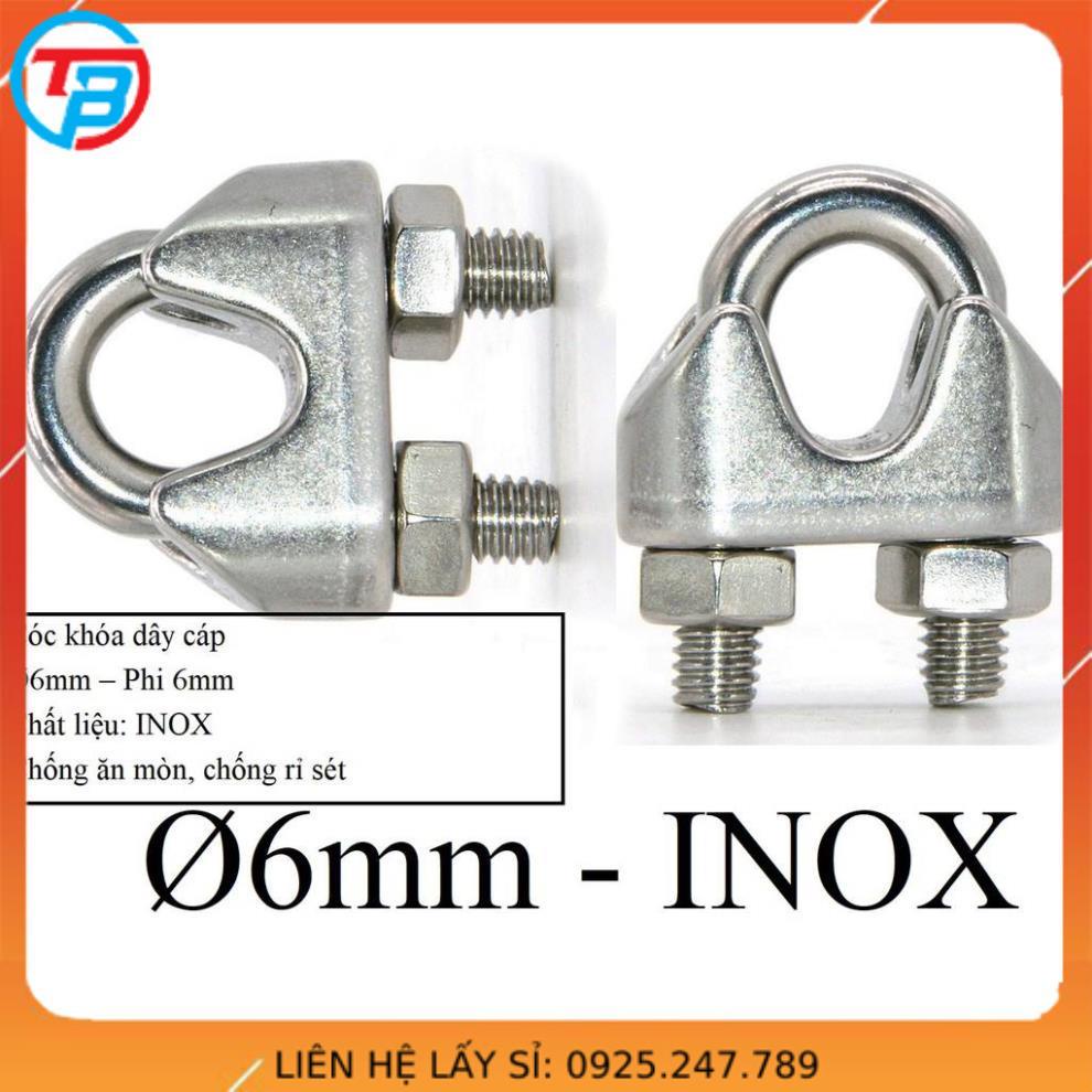Cóc khóa cáp Phi [ 6mm ] INOX - Cáp Thép Thái Bình Vina | Shopee Việt Nam