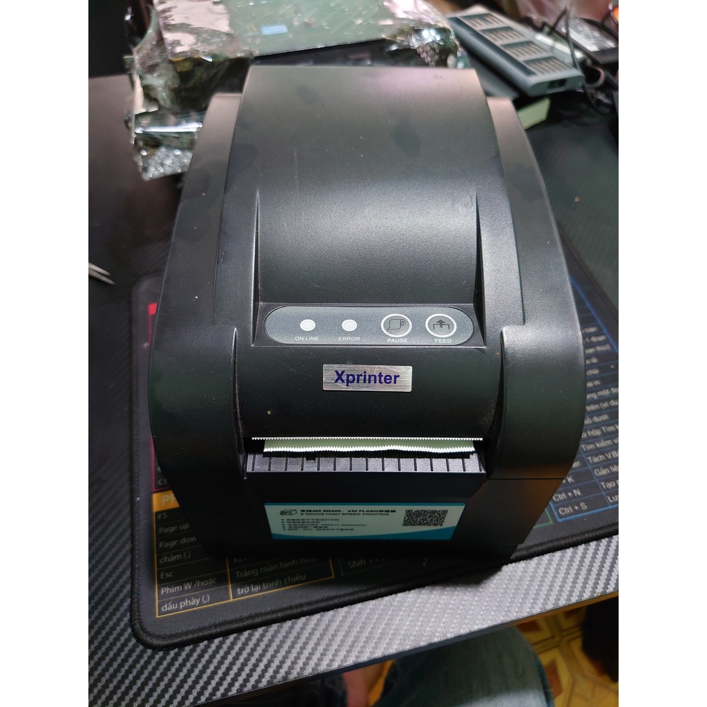 Máy in mã vạch Xprinter XP 350B USB CŨ | Shopee Việt Nam