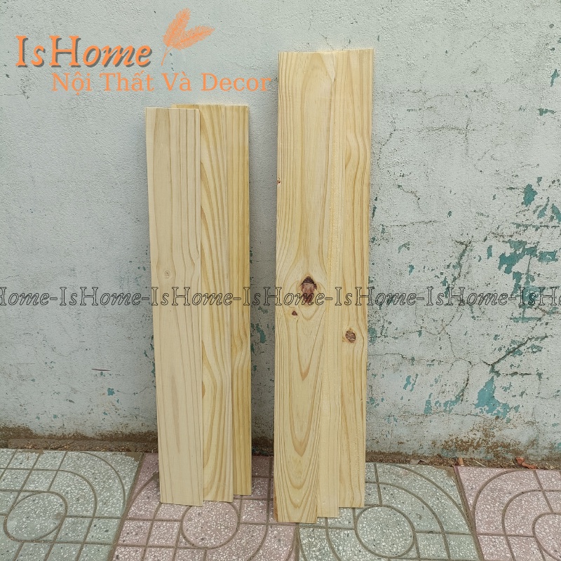 Thanh ván gỗ thông nhập khẩu 10x1,3cm dài 100-90-80-70-60-50cm đã bào láng mịn | Shopee Việt Nam