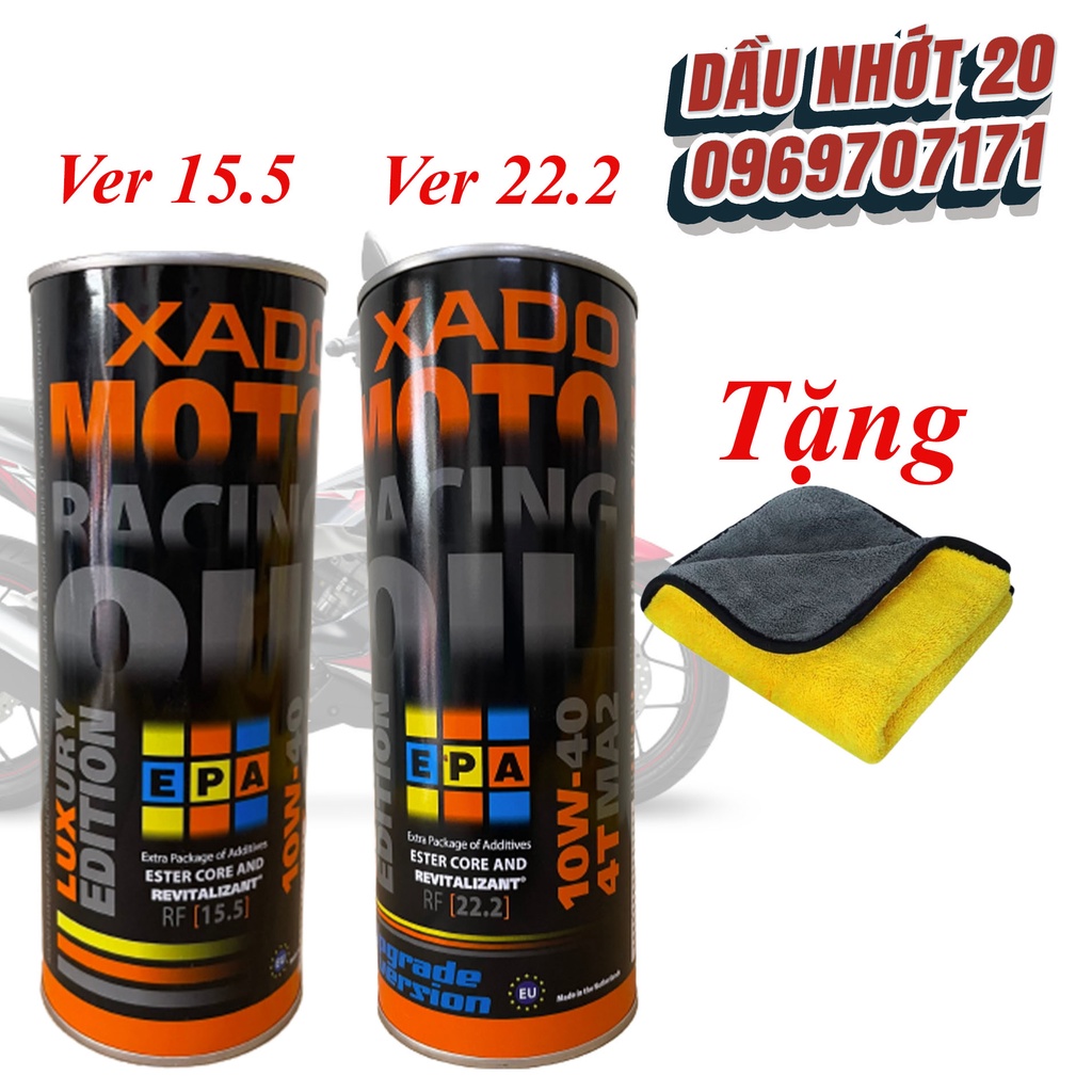 [Tặng khăn] Nhớt xado racing 10W40, thương hiệu Hà Lan sản phẩm nhớt ...