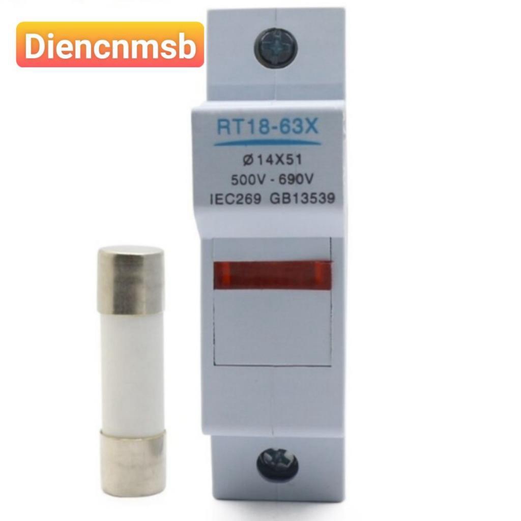 Đế cầu chì sứ RT18-32X 1P / Cầu chì sứ 10x38 (MSB) | Shopee Việt Nam