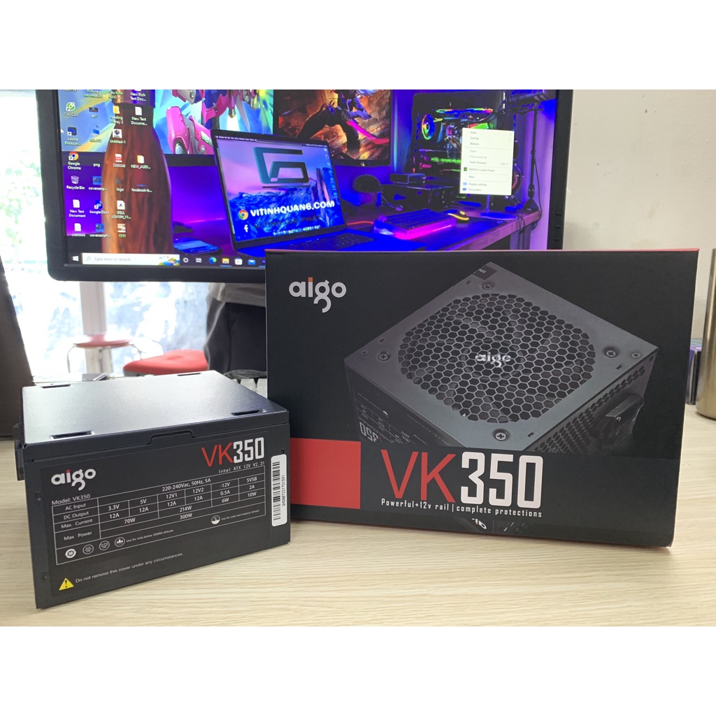 Nguồn máy tính AIGO VK350 - 350W (Màu Đen) | Shopee Việt Nam