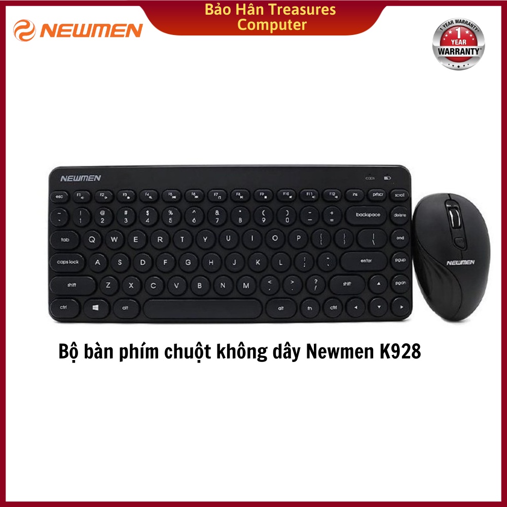 Bộ bàn phím chuột Newmen K928 không dây ( White, Black) - Hàng Chính ...