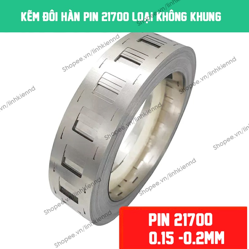 KẼM HÀN PIN ĐÔI 21700 dùng cho loại không dùng khung ghép giá 1 mét ...