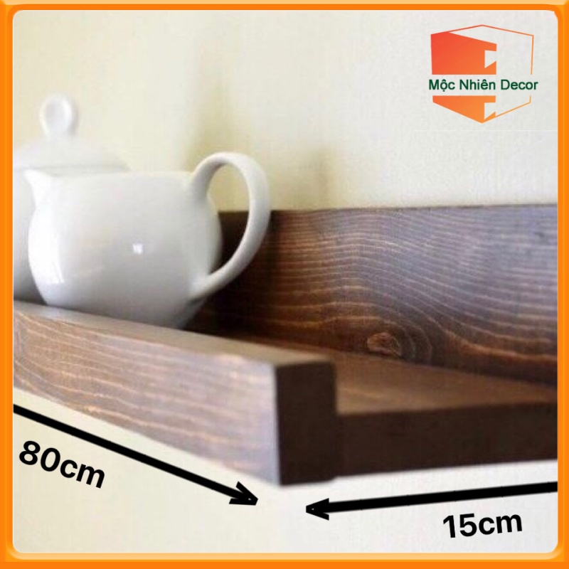 Kệ Gỗ Treo Tường Màu Nâu Kệ Gỗ Dài 80-120cm Để Khung Ảnh Quà Lưu Niệm ...