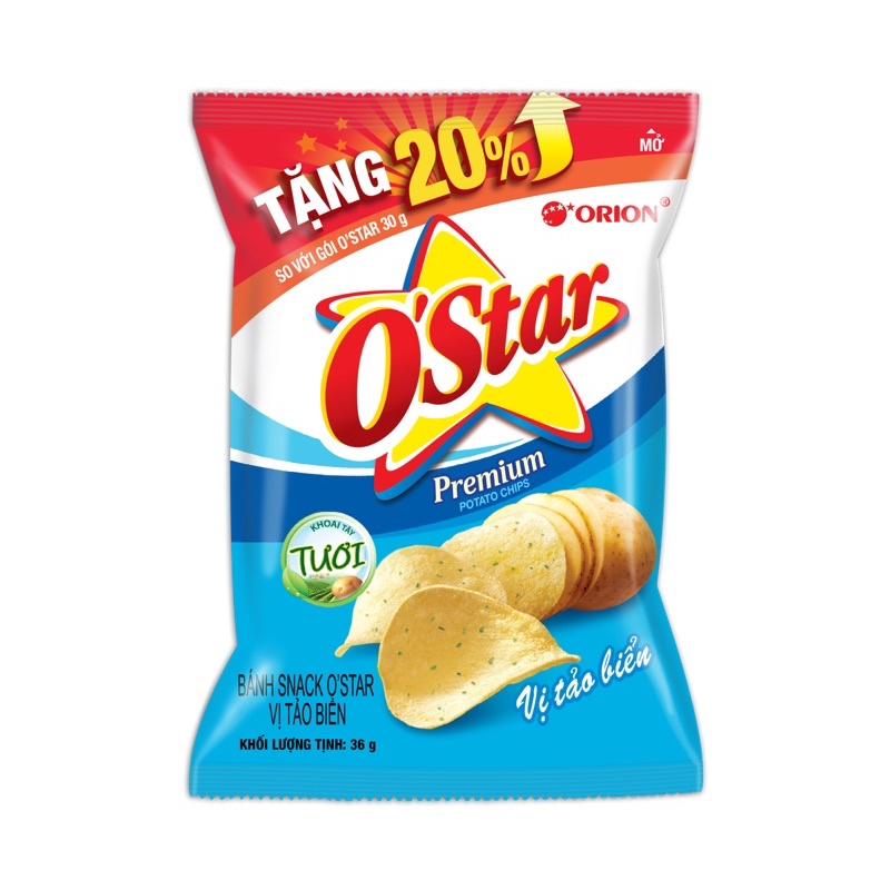 Snack Khoai Tây OStar Orion Đầy Đủ Vị : Tảo - Tự Nhiên - Kim Chi - Trứng Muối | Shopee Việt Nam