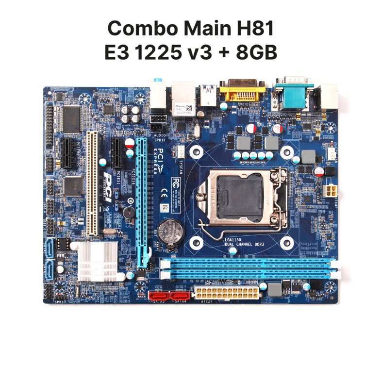Combo Main Zotac H81 + Xeon E3 1225 v3 + 8GB(4x2) BH12T - LikeNew Full ...