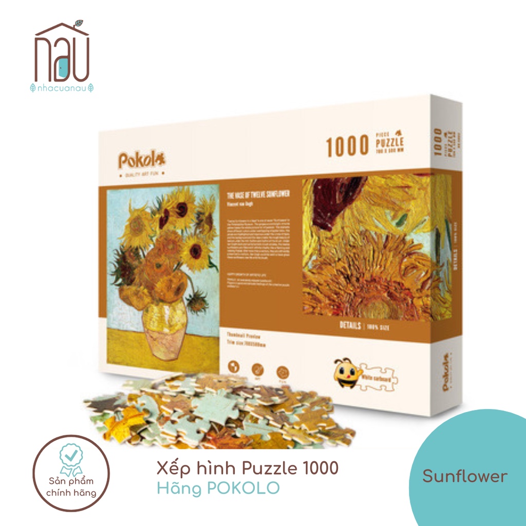 Bộ xếp hình thông minh 1000 miếng Pokolo Puzzle 1000 pcs chất lượng cao ...