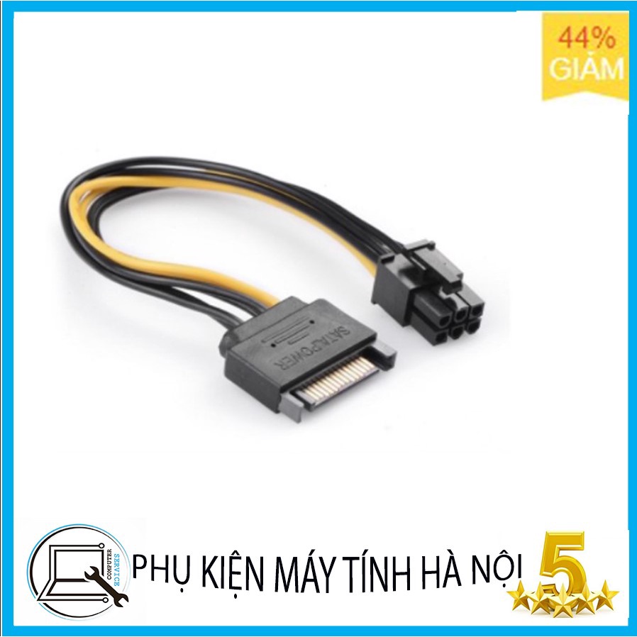 Cáp nguồn SATA sang 6 Pin cho VGA card dài 20cm | Shopee Việt Nam