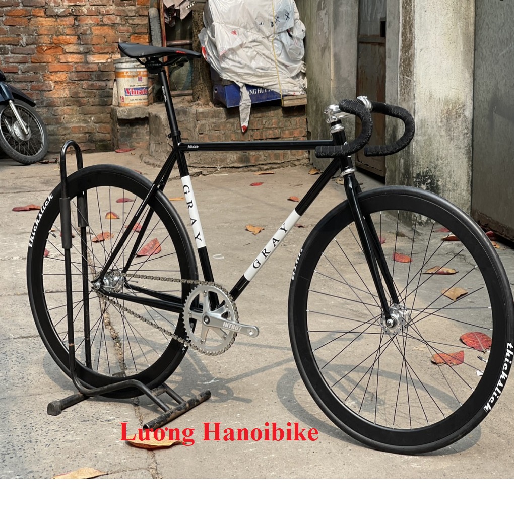 Xe đạp Fixed Gear Gray Macce Thép đùi đĩa intro 7 Bạc | Shopee Việt Nam