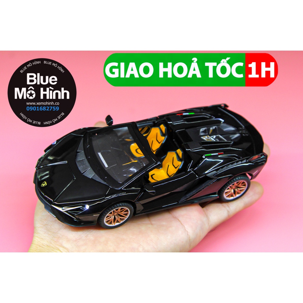 Mô hình xe mui trần Lambo Sian Roadster 1:32 Đen | Shopee Việt Nam
