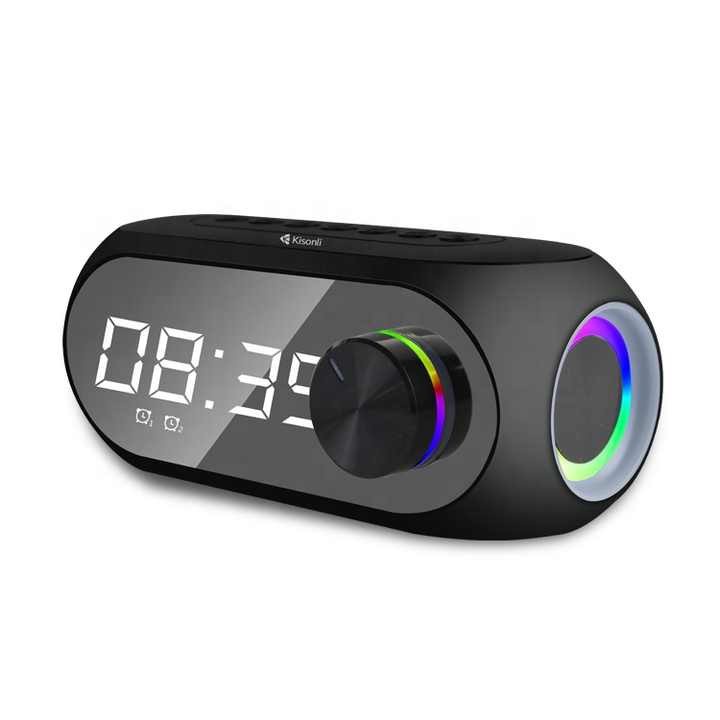 LOA BLUETOOTH 5W 1 LOA CÓ ĐỒNG HỒ, KISONLI LP-2S | Shopee Việt Nam