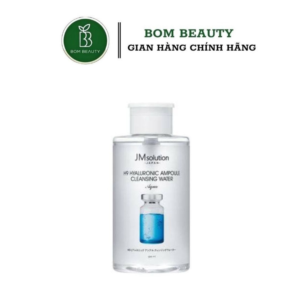 500ml - NƯỚC TẨY TRANG JM SOLUTION HYALURONIC AMPOULE CLEANSING WATER 500ML. | Shopee Việt Nam