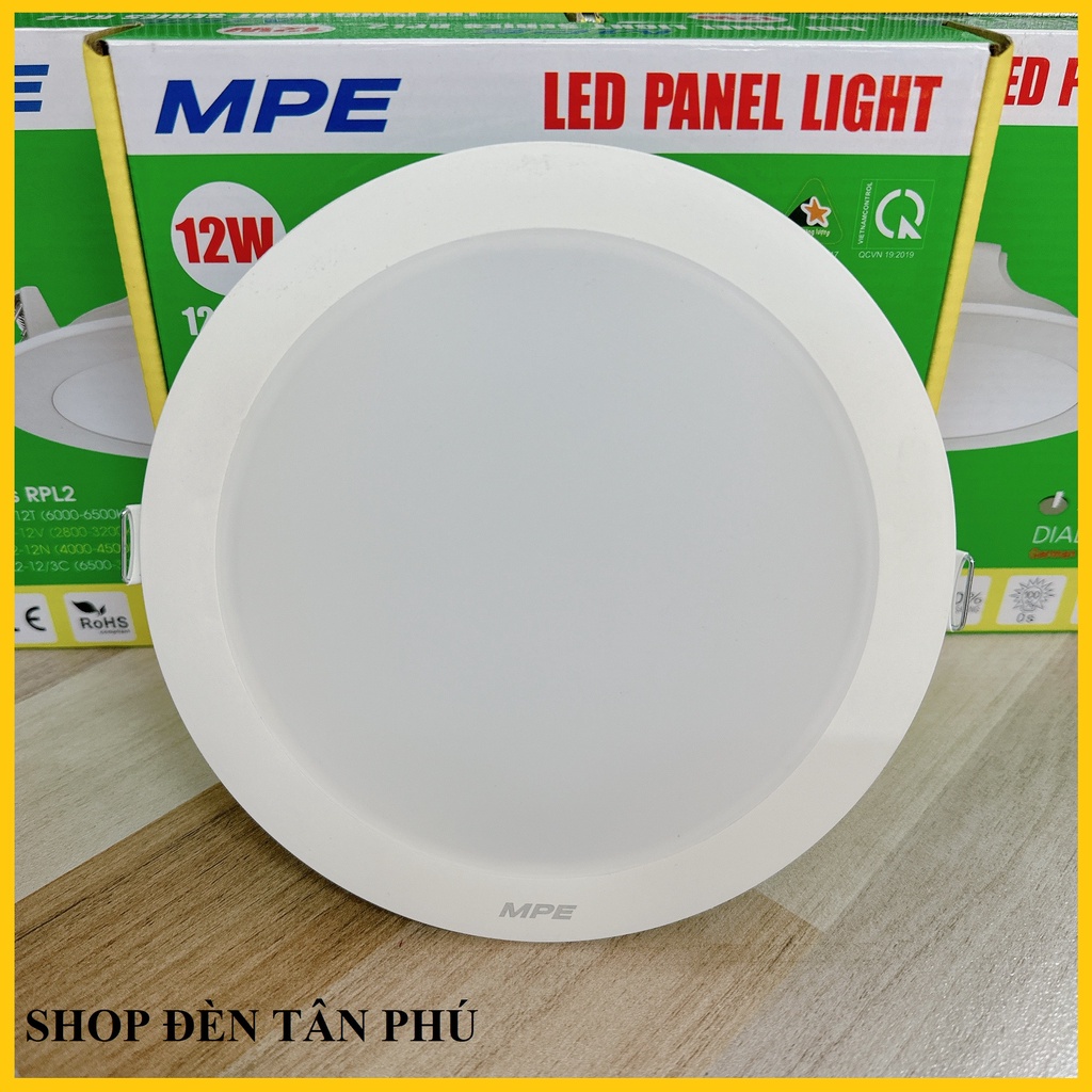 Đèn led âm trần 6W 9W 12W hàng chính hãng MPE model RPL2 | Shopee Việt Nam