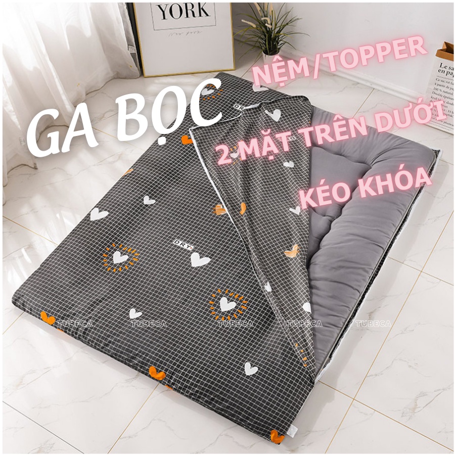 Vỏ áo bọc nệm gấp 3 dưới 10cm size 1m 1m2 1m4 1m6 1m8 2m | TUBECA ...