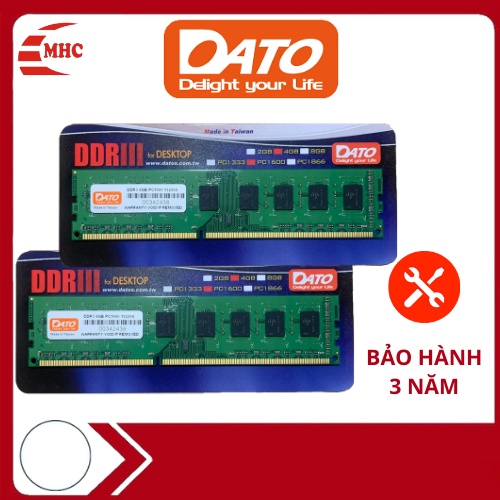 Ram máy tính bàn, bộ nhớ ram PC chính hãng Dato 4G-8G ddr3 ddr4 buss ...