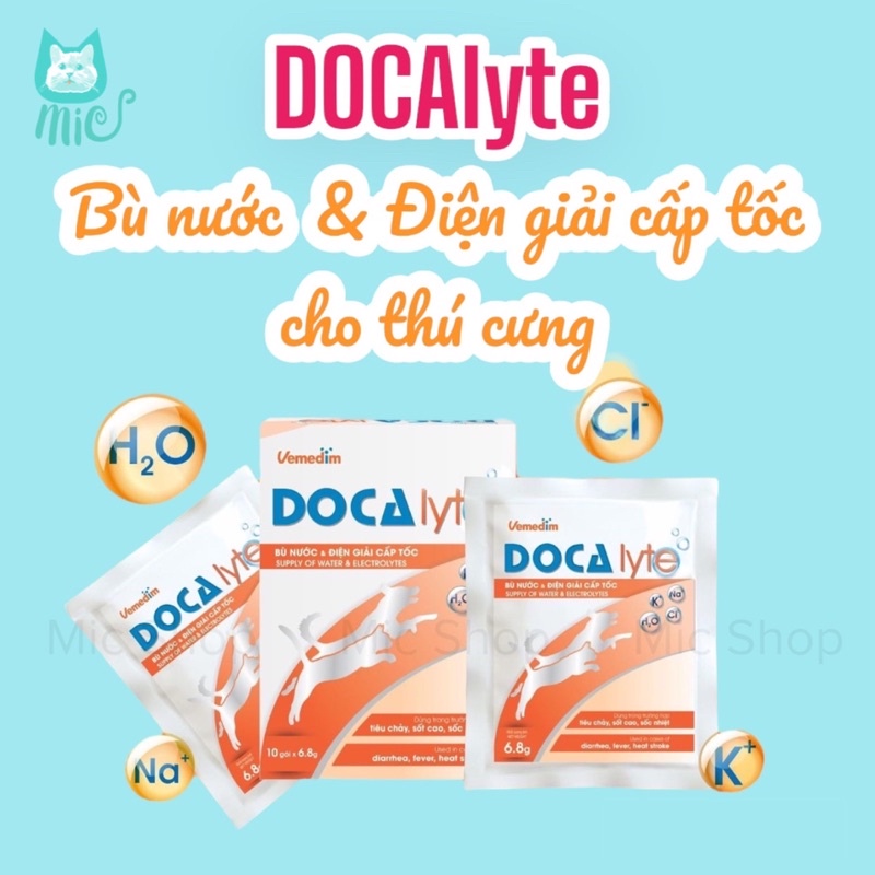 Docalyte - Bù nước và điện giải cấp tốc cho chó mèo | Shopee Việt Nam