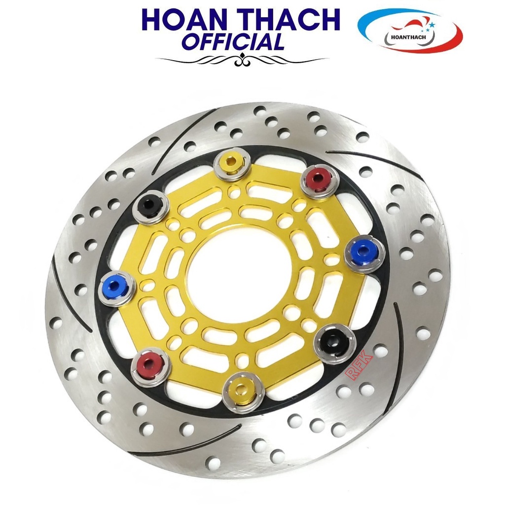 Đĩa Thắng Trước Brembo 220*4mm Màu Vàng Cho Xe Máy Wave, Sirius, Excitert 135, Airblade ...