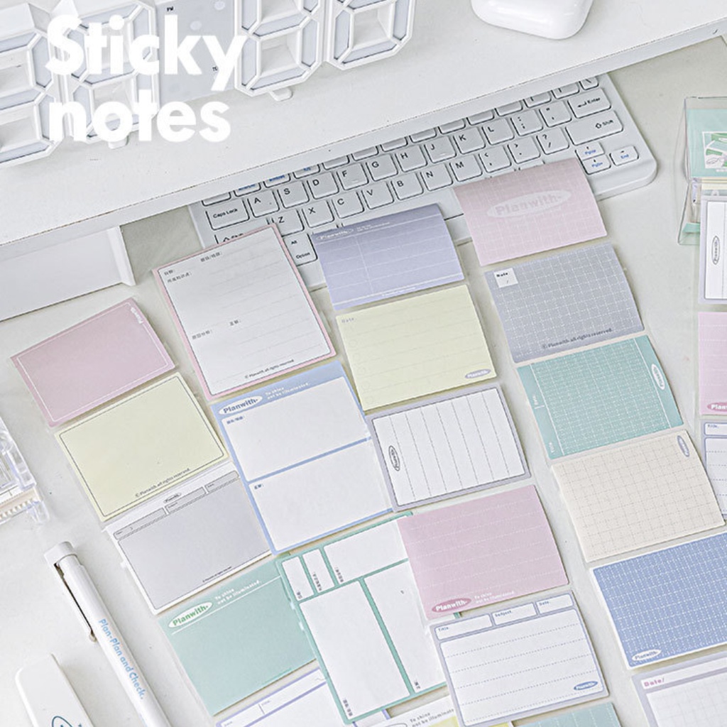 Giấy Note - Cuộn Sticky Note 60 Tờ PlanwithTAPE Xinh & Tiện Lợi ...