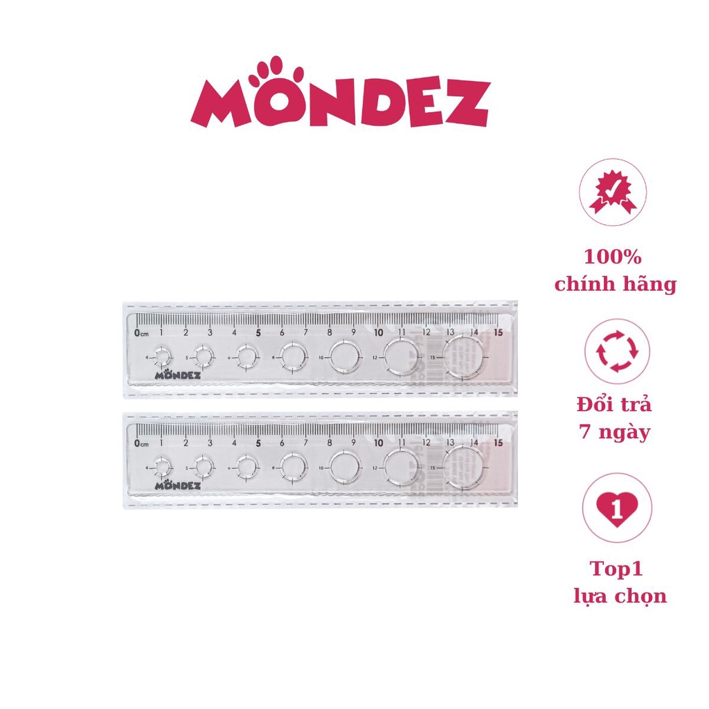 Combo 3 Thước Kẻ Thẳng MONDEZ Có Nhiều Kích Thước Hình Tròn Để Vẽ, Vô ...