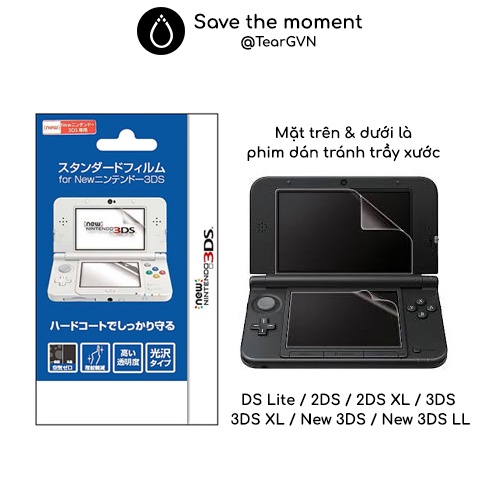 Dán màn hình tránh trầy xước cho Nintendo DS Lite / 2DS / New 2DS XL ...