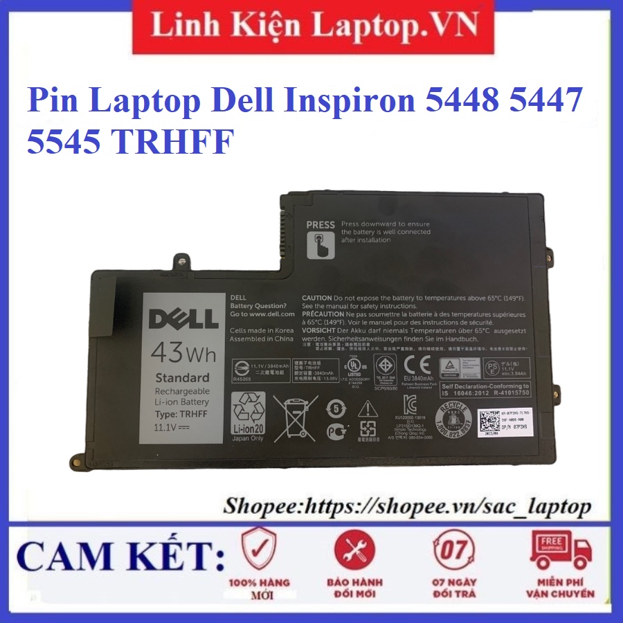 Pin Laptop Dell Inspiron 5448 5447 5545 TRHFF 15-5547 14-5447 14-5448 ...