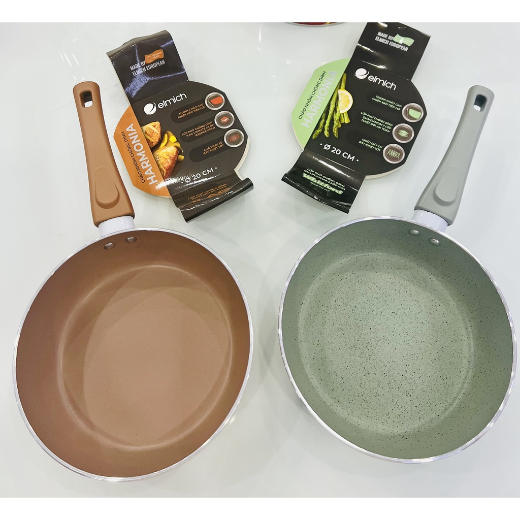 Chảo chống dính Elmich Harmonia EL-3779 20cm, 24cm, 26cm, 28cm EL 3775 size 20cm, 24cm, 26cm ...