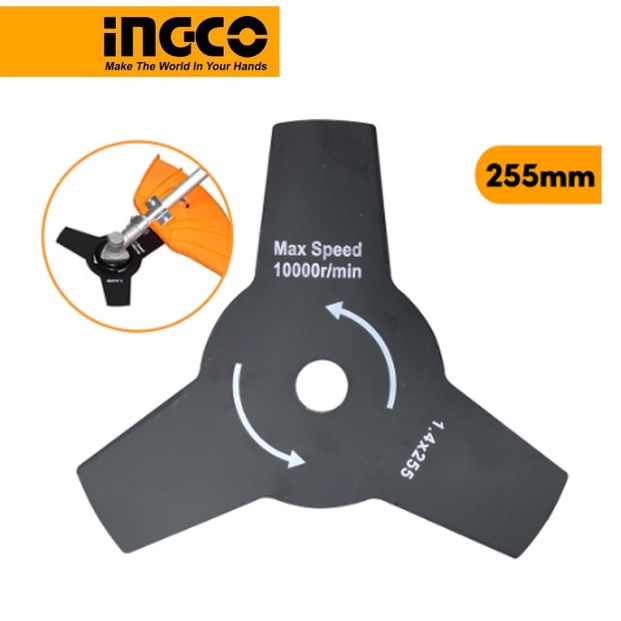 Lưỡi dao cắt cỏ INGCO ABCB05 đường kính lưỡi cắt 255mm 3 răng | Shopee Việt Nam