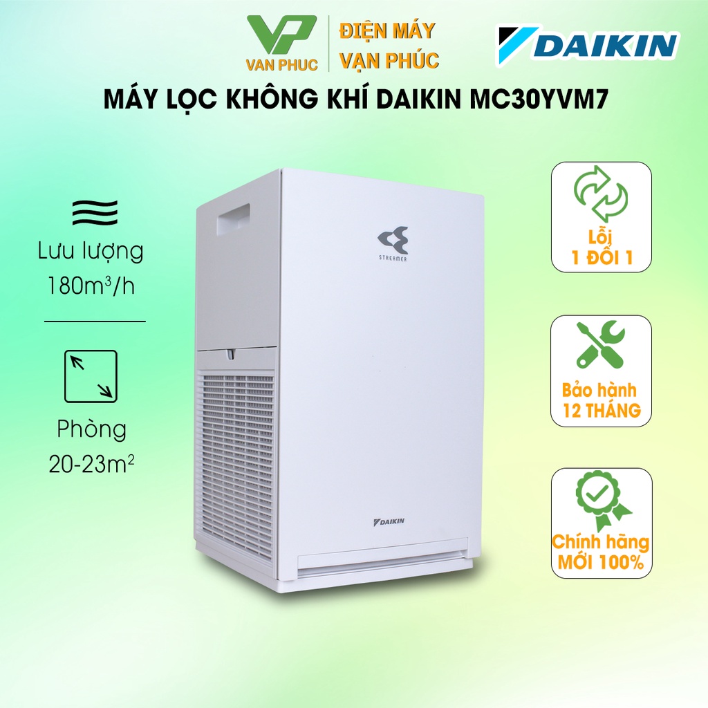 Máy lọc không khí Daikin MC30YVM7 (Phù hợp phòng 23m2) - Chính hãng BH ...