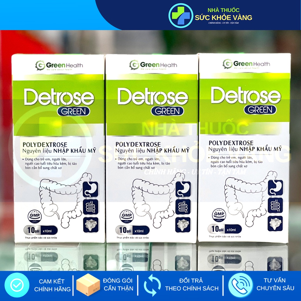 DETROSE GREEN - Hỗ Trợ Bổ Sung Chất Xơ Tự Nhiên, Dùng Cho Người Táo Bón ...