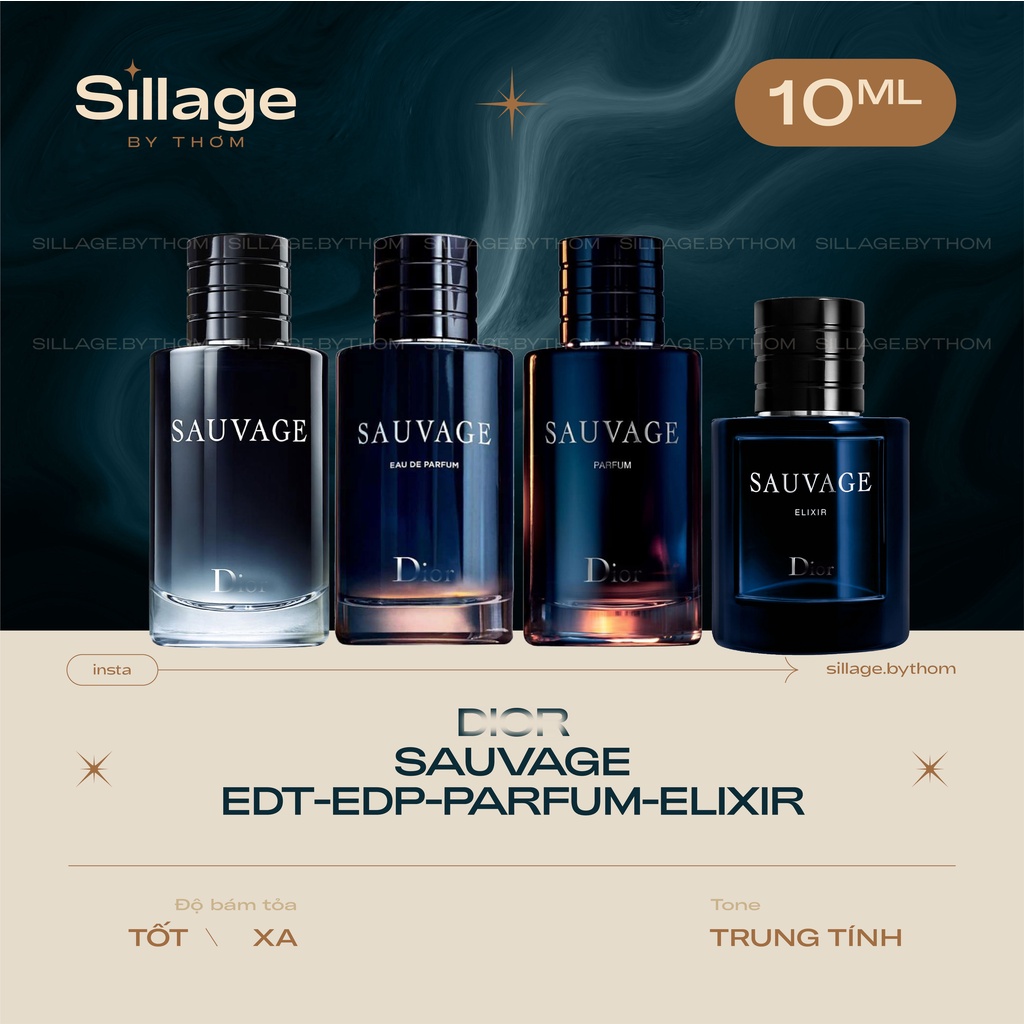 D. I //O R SAUVAGE EDT EDP PARFUM ELIXIR | Mẫu thử nước hoa nam | Shopee Việt Nam