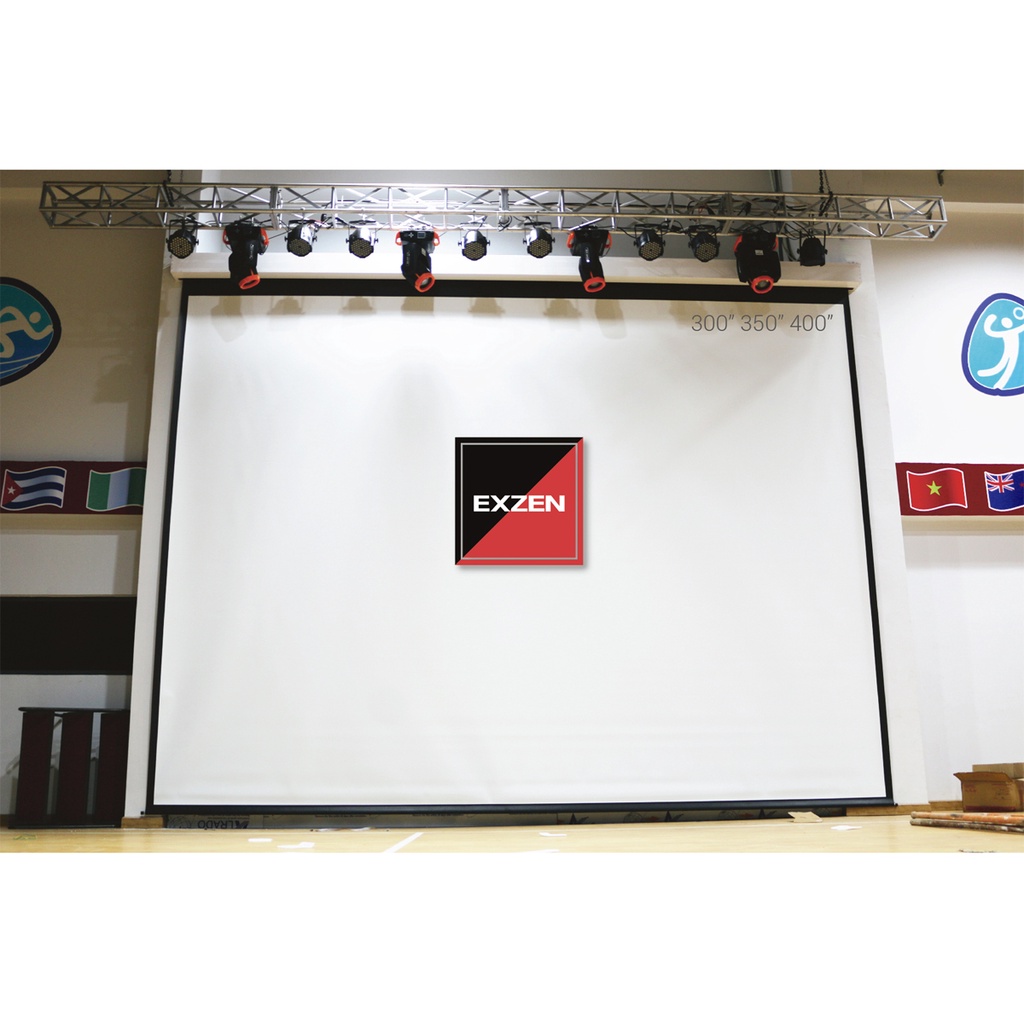 Màn Chiếu Điện Tử 180 Inch ENS180VWM Exzen Korea Cao Cấp Chính Hãng ...
