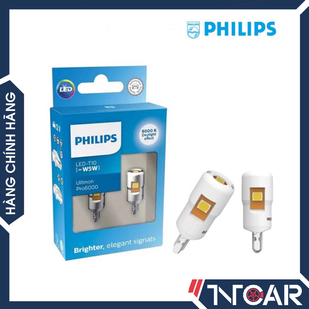 Đèn Led T10 Philips Ultinon Pro6000 / Pro3000 [Số lượng: 1 cặp ...