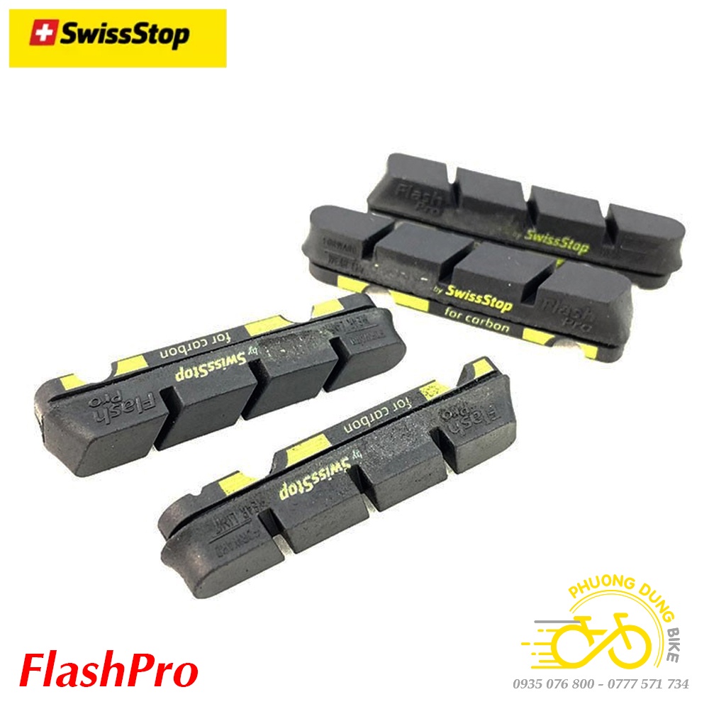 Gôm phanh cho xe đạp road Carbon SwissStop FlashPro FlashEvo - 4 gôm phanh | Shopee Việt Nam