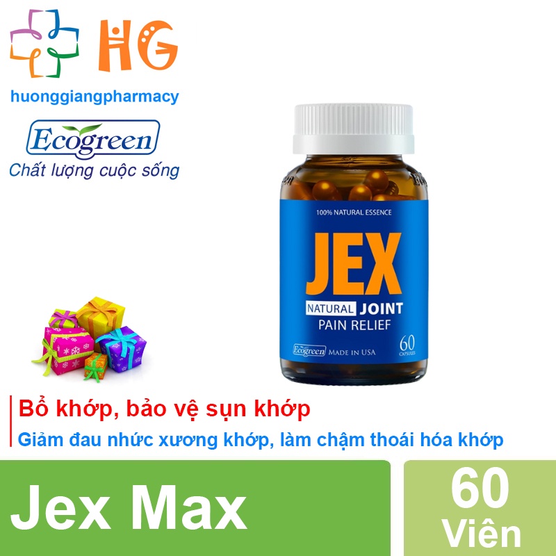 Bổ khớp JEX Max Hỗ trợ giam đau trong thoái hóa khớp bảo vệ tái tạo sụn ...