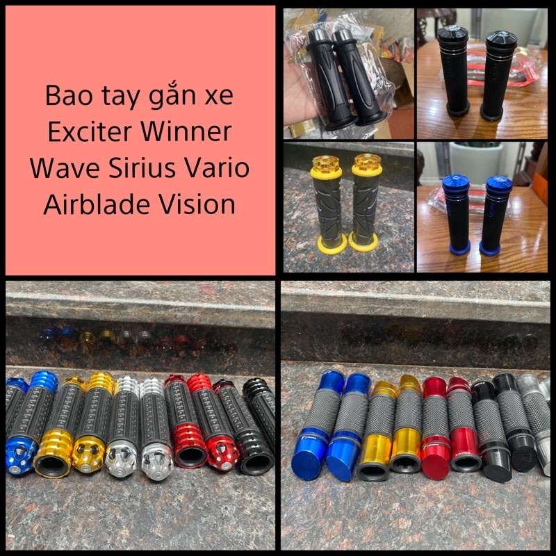 Bao tay cầm nắm xe máy exciter 150, ex 135, sirius, winner x v1 v3 ...