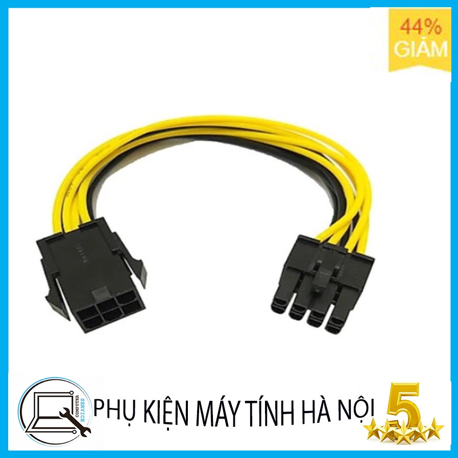 Cáp Chuyển Nguồn VGA 6 Pin Sang 8 Pin – Dùng Cho Card Màn Hình Hiệu ...