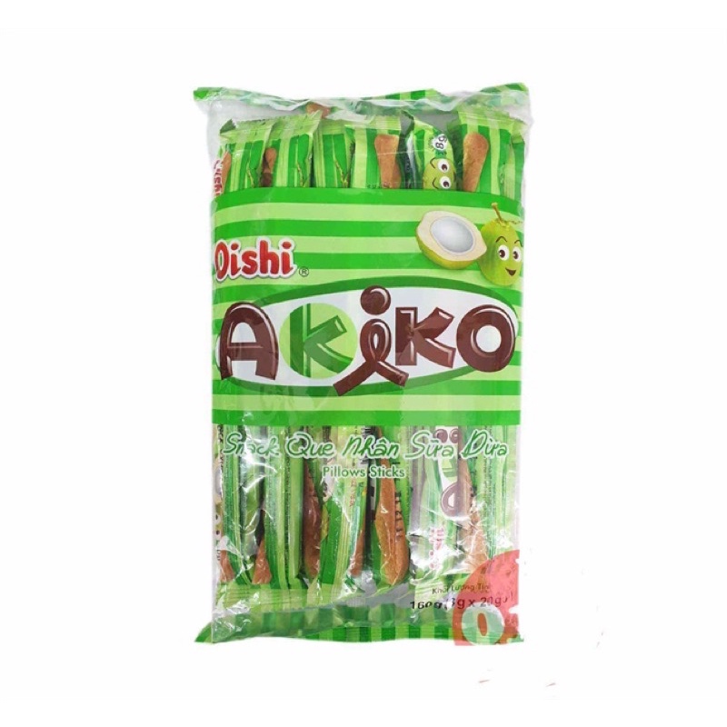 Snack Que Oishi AKIKO Có Nhân - Snack Oishi Đủ vị 140gr 20 que | Shopee ...