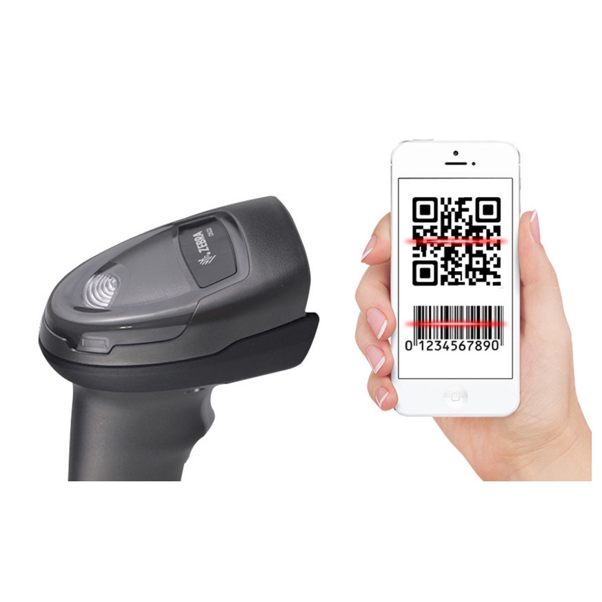 Máy Quét Mã Vạch 1D 2D Cầm Tay Đa Tia Zebra DS2208 - Chuyên Quét Căn ...