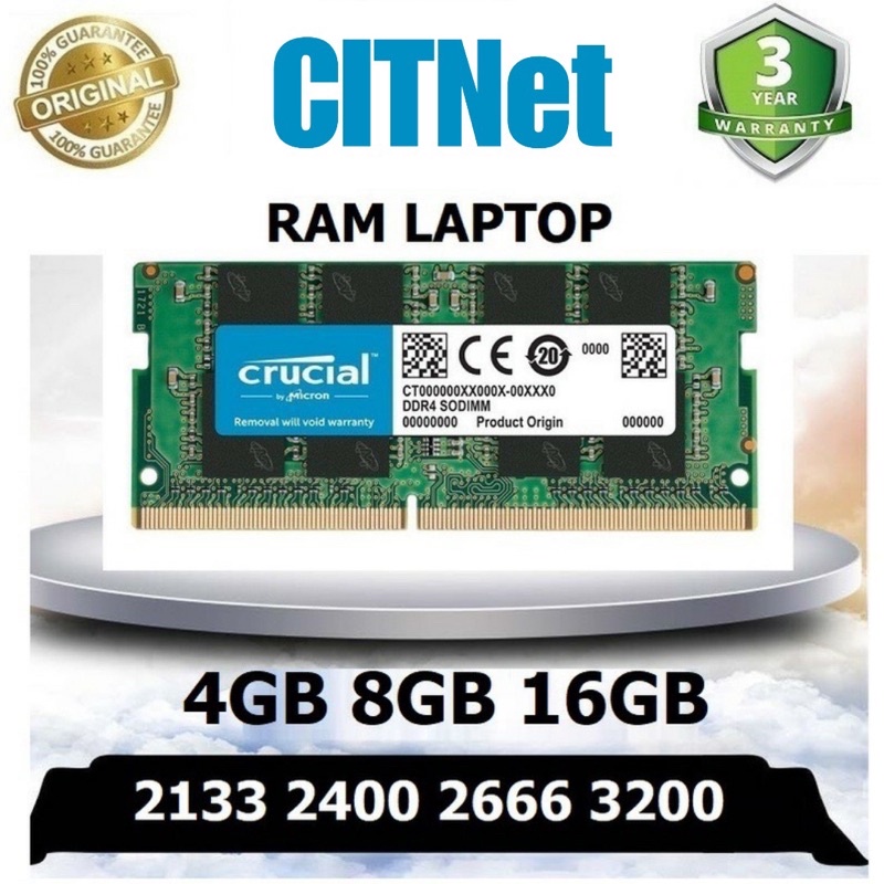 Ram Laptop DDR4 4GB 8GB 16GB Bus 2133/2400/2666/3200 ( Hàng zin theo ...