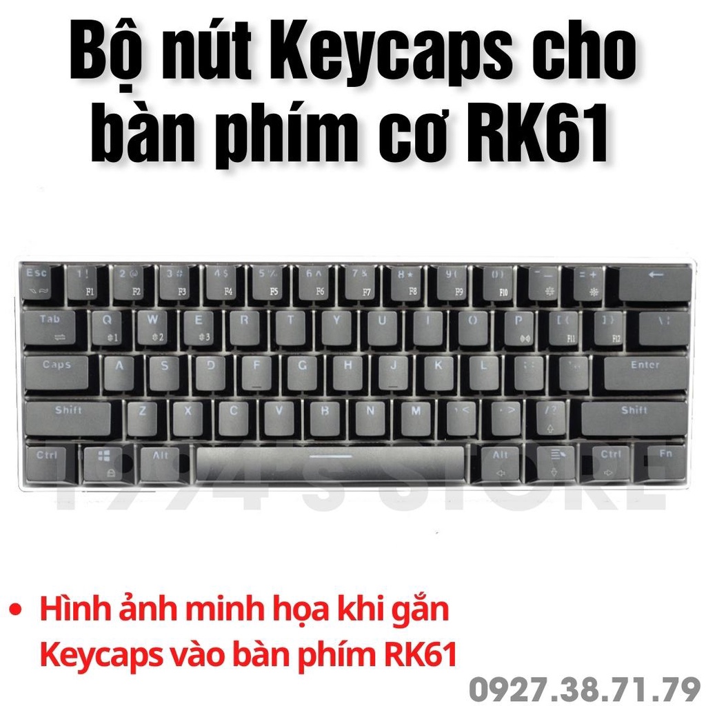 RK61 HOTSWAP - Bàn Phím Cơ Không Dây RK61 Version 4 - LED RGB Custom - Bluetooth 5.1 - Cáp Type ...