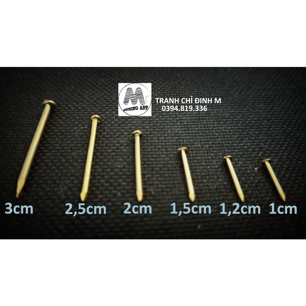 Đinh đồng đầy đủ kích thước cây đinh đồng kết hợp đóng với gỗ,túi xách ...