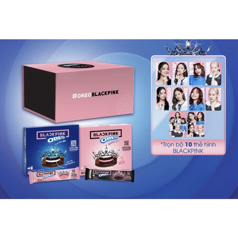 [FLASH SALE - LIMITED TẶNG 10 CARD BLACKPINK] Hộp OREO x BLACKPINK full ...