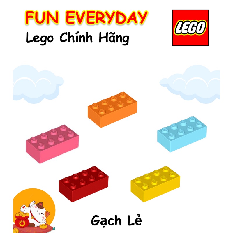 Gạch lẻ LEGO 3001 Brick 2 x 4 [Chính hãng] | Shopee Việt Nam