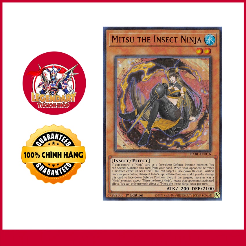 [EN-JP][Thẻ Bài Yugioh Chính Hãng] Mitsu the Insect Ninja | Shopee Việt Nam