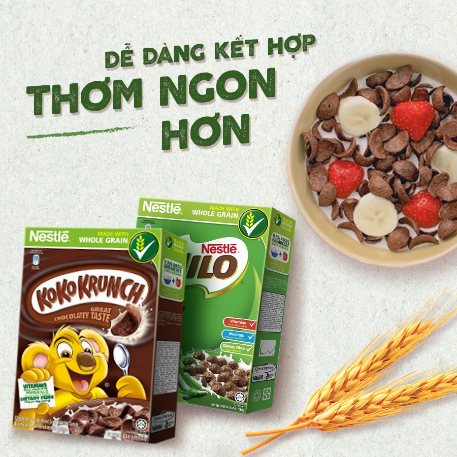 Ngũ cốc ăn sáng Nestle Milo và Koko Krunch hộp 150g - Bữa sáng dinh ...