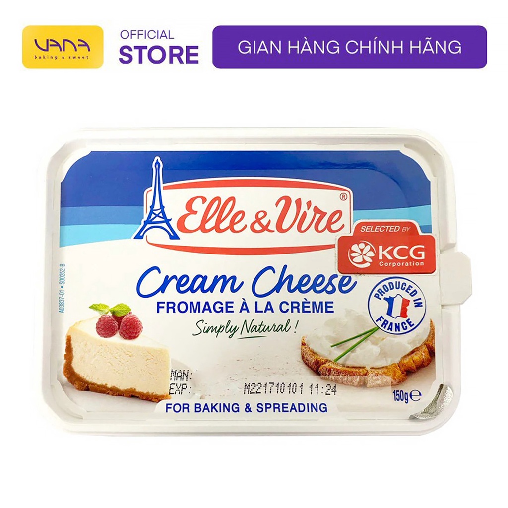 [CHỈ SHIP NỘI THÀNH HÀ NỘI] PHOMAI KEM CREAM CHEESE ELLE&VIRE 150GR ...